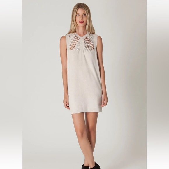 Liberty Garden | Dresses | Liberty Garden Suede Slashed Mini Dress Size ...